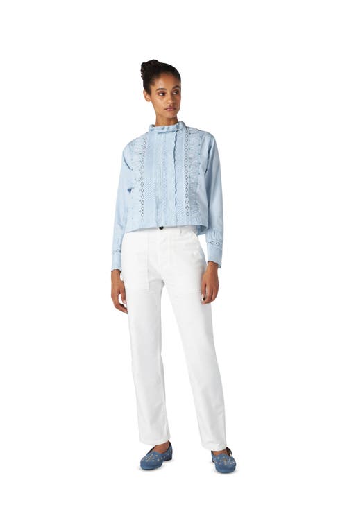 FORTELA Woven High Neck Blouse